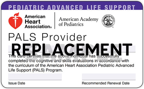 REPRINT my AHA card-PALS (All AHA cards are now E cards) | Safety and ...
